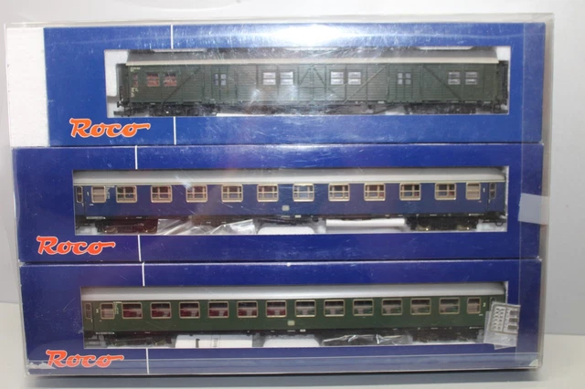ROCO 45919 EXPRESS Train Car Set Era III DB Scale H0 OVP £158.99 ...