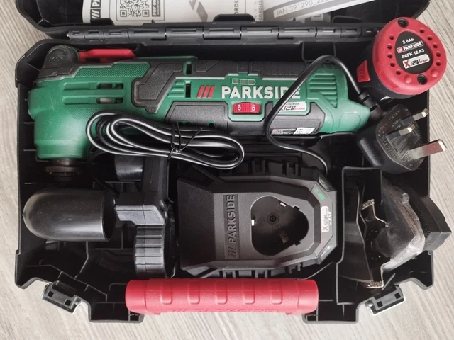 PARKSIDE 12V CORDLESS Multi Purpose Tool Set, 2Ah Battery, Charger ...