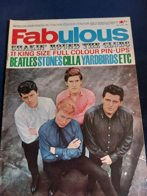 RARE FABULOUS MAGAZINE 27 JUNE 1964 Searchers Cavern Beatles Yardbirds ...