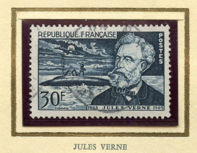 STAMP / TIMBRE France Oblitere N° 1026 / Celebrite / Jules Verne Cote 6 ...