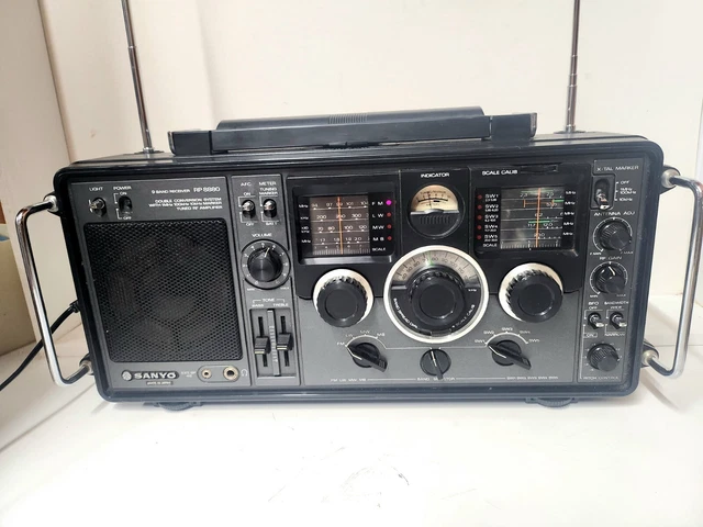 SANYO RP 8880 9 Band Receiver Vintage Radio Part Working No Sound ...