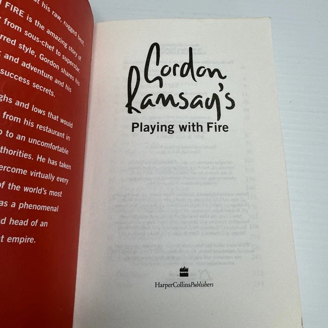 GORDON RAMSAY'S PLAYING with Fire Gordon Ramsay Chef Business 2008 ...