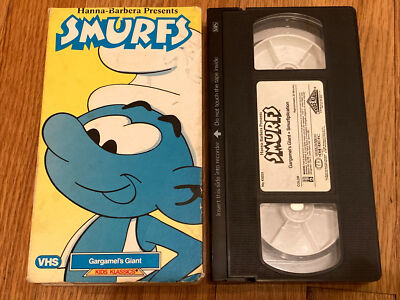 SMURFS HANNA-BARBERA VHS Gargamel's Giant and Smurfiplication 1987 Kids ...