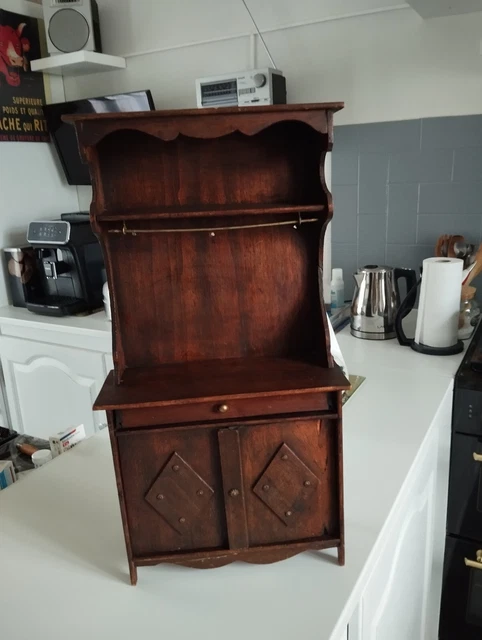 ANCIEN BUFFET VAISSELIER de poupée en bois bon état dimensions et photos résumé EUR 25,00 ...