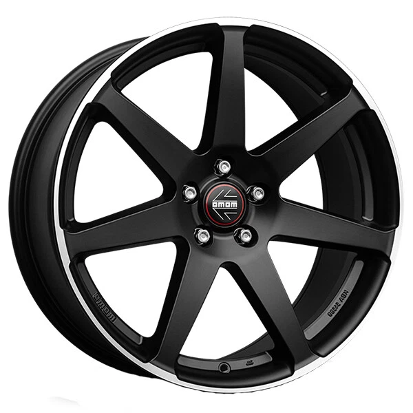 JANTES ROUES MOMO Seven Pour Seat Alhambra 8,5X19 5X112 Matt Black ...