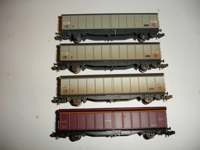 N GAUGE GRAHAM Farish VGA Wagon in EWS & Railfreight Distribution ...