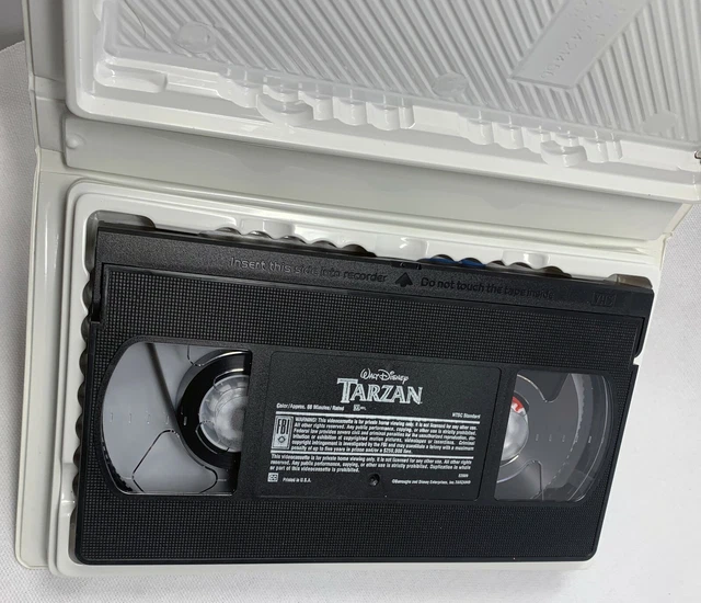 TARZAN DISNEY VHS Walt VIDEO CLAMSHELL Minnie Driver, Glenn Close CHRIS ...