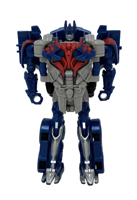 HASBRO TOMY TRANSFORMERS Optimus Prime Truck Blue Red Flames 11cm ...