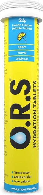 O.R.S HYDRATION TABLET with Electrolytes for Rehydration, Wellness ...