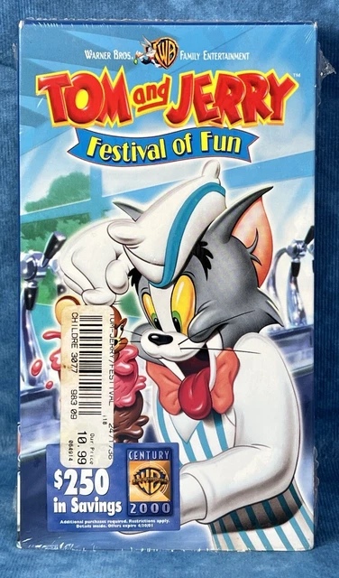 TOM & JERRY Festival of Fun VHS Video 10 Cartoon Classics, Shrink ...