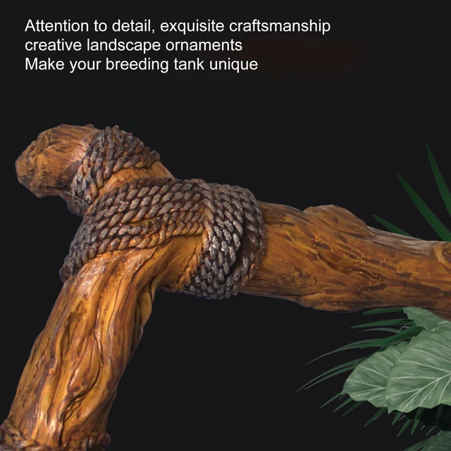 RESIN PETS CLIMBING Branches Reptile Habitat Artificial Wood Climbing ...
