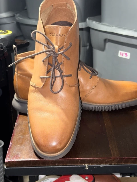 COLE HAAN MENS 2.Zerogrand Chukka Boots British Tan Java Sz 13 £80.72 ...