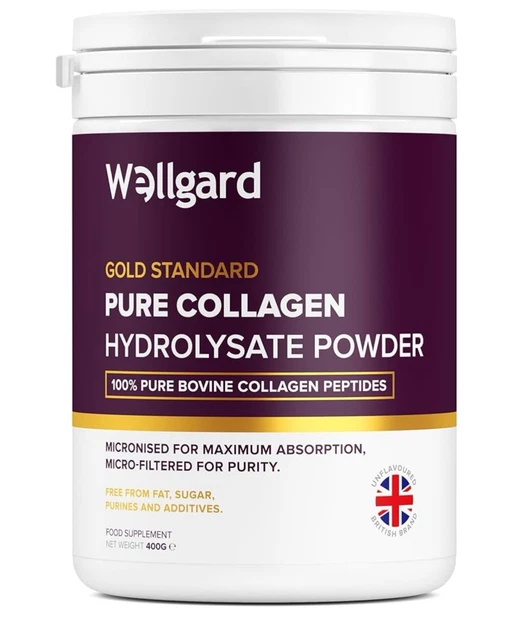 WELLGARD COLLAGEN POWDER, Gold Standard Bovine Collagen Peptides Powder ...