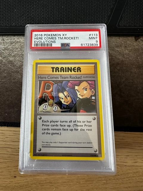 POKEMON TCG - Here Comes Team Rocket! 113/108 - XY Evolutions - Secret - PSA 9 EUR 29,49 ...