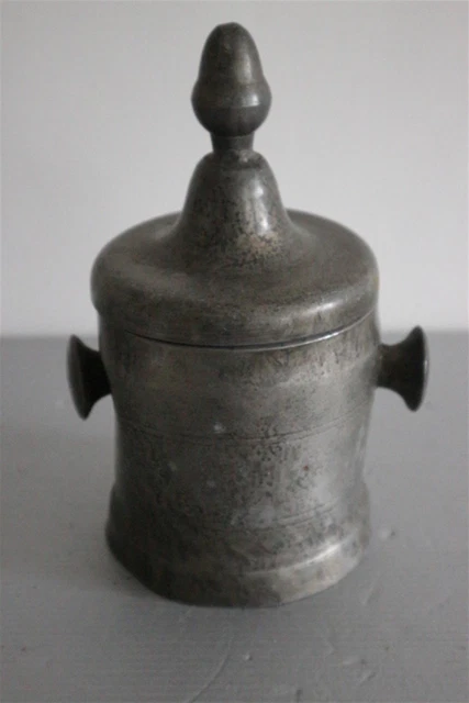 ANCIEN POT COUVERT en etain XIXe EUR 15,00 - PicClick FR