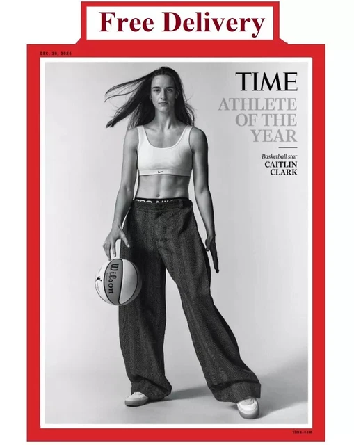 CAITLIN CLARK TIME Magazine Athlete of the Year 2024 - No Label - New ...
