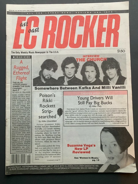 EAST COAST ROCKER Magazine/Newspaper #195 April 11, 1990 Church ...