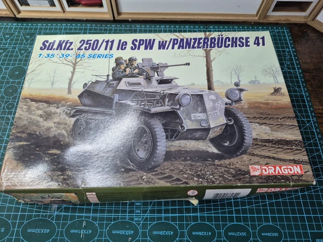 DRAGON 1:35 SD.KFZ. 250/11 le SPW w/Panzerbuchse 41 PLASTIC MODEL KIT ...