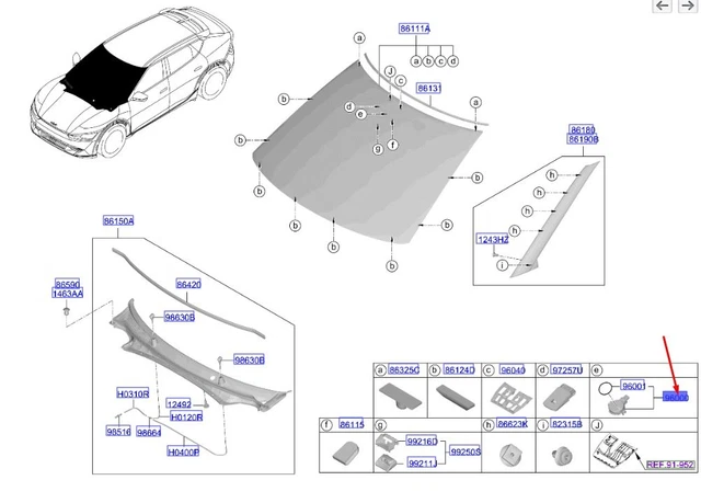 KIA EV6 CV Rain Sensor 96000Kl000 Nouveau authentique EUR 126,00 ...