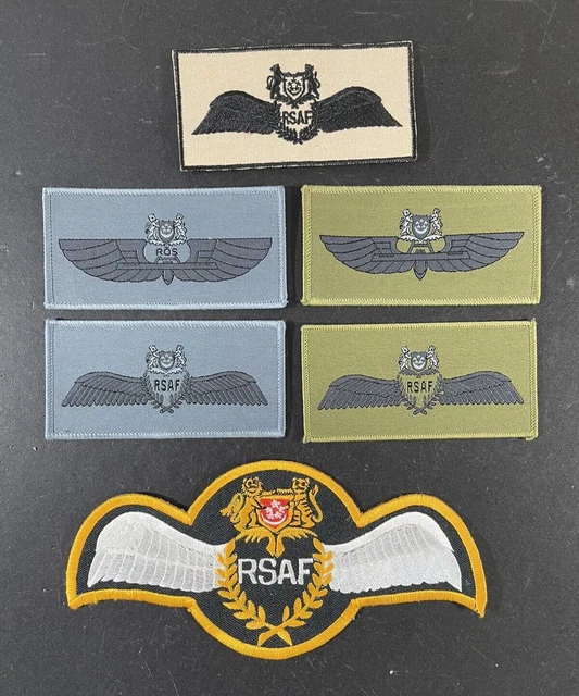 POST WW2 ROYAL Singapore Air Force Pilot Wing Badge & Brevets RSAF £5. ...