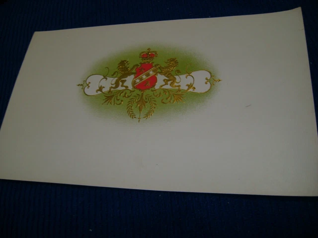 VINTAGE-BLANK-SAMPLE INNER CIGAR Box -Embossed Label -# 129 $4.99 ...