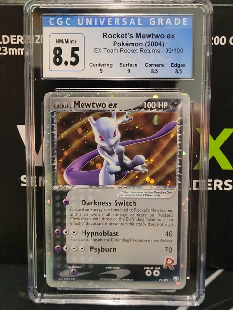 POKEMON - ROCKETS Mewtwo EX - Holo - Team Rocket Returns - CGC 8.5 EUR ...