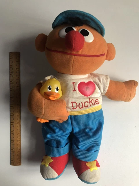 TYCO MAGIC LIGHTS Ernie Sesame Street Plush I Love Duckie Music Lights ...