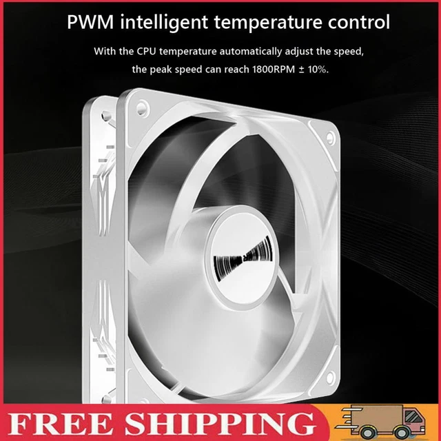 TEUCER 120MM RADIATOR Fan PWM 4-Pin Hydraulic Bearing 12V CPU Cooler ...