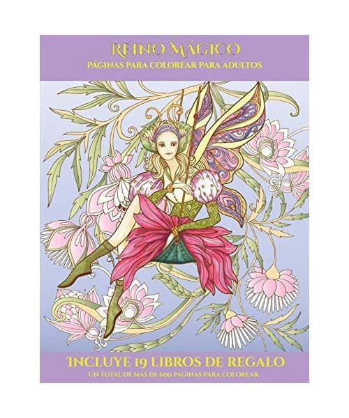 PÁGINAS PARA COLOREAR para adultos (Reino Mágico): Este libro contiene 40 lám EUR 20,49 ...