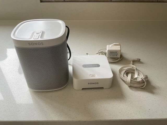 SONOS PLAY 1 speaker and Sonos Bridge ( Sonos S1 app) white £63.93 ...