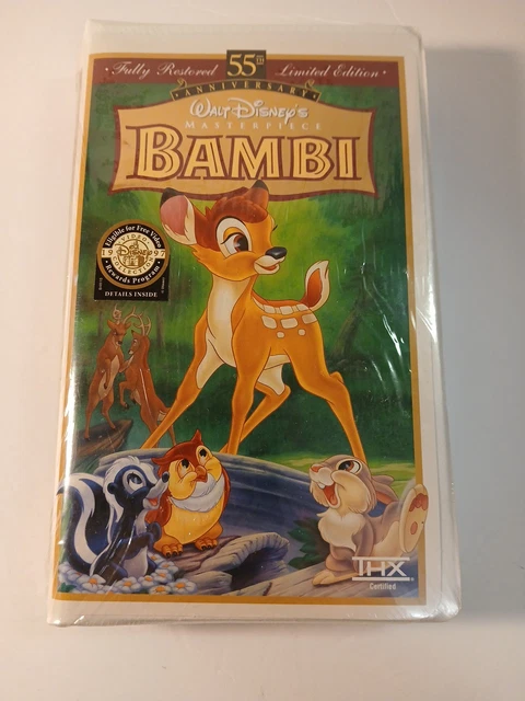 BAMBI VHS DISNEY Clamshell 55th Anniversary **SEALED NEW** £4.66 ...