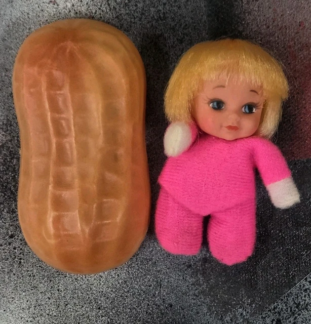 VINTAGE MATTEL 1978 Baby Bedtime Beans Mini Doll Pink Outfit 3" $14.95 ...