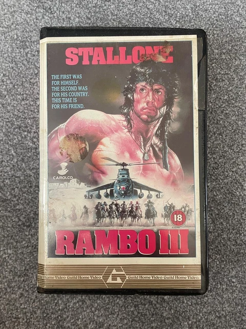 RAMBO III VHS Big Box (damaged Inside Of Case) £9.95 - PicClick UK