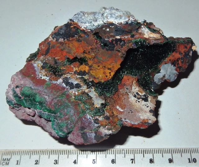 ATACAMITE/GOETHITE MT. Gunson, S.A. Mineral specimen - 80x60mm #835 $12 ...