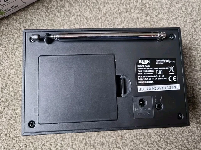 BUSH PORTABLE DAB FM Radio - Black £16.99 - PicClick UK