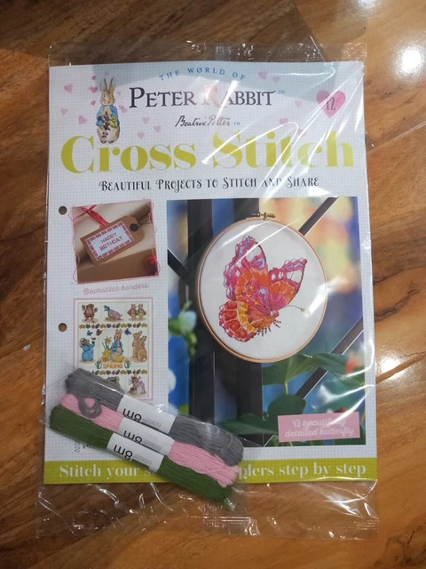 BEATRIX POTTER PETER Rabbit Cross Stitch Partworks,#12, FREE Thread To ...