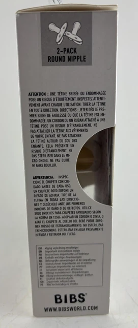 BIBS COLOR COLLECTION Soft Natural Rubber Round Pacifier Size 1 Rust ...