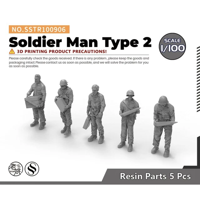 SSMODEL SSTR100906 1/100 Flames Of War FOW 15mm Miniature Soldier Man ...