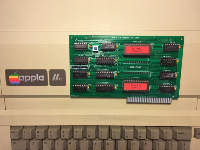 CARTE ROM DE diagnostic Apple IIe testée et fonctionnant en anglais ...