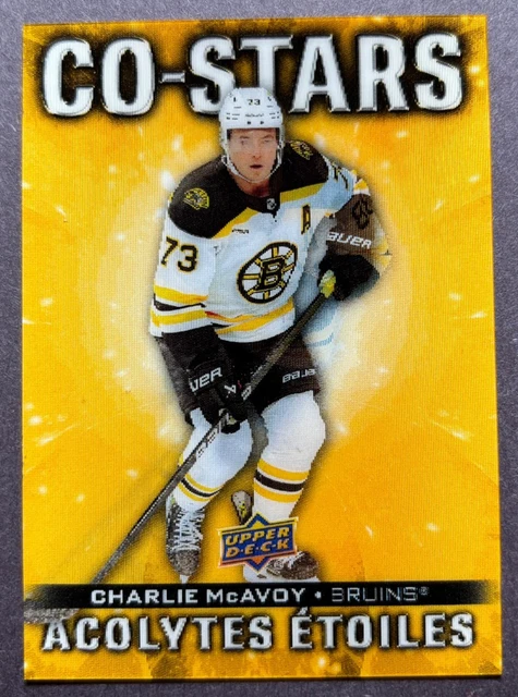 2025-26 TIM Hortons Co-Stars CO-5 Charlie McAvoy David Pastrnak Boston ...
