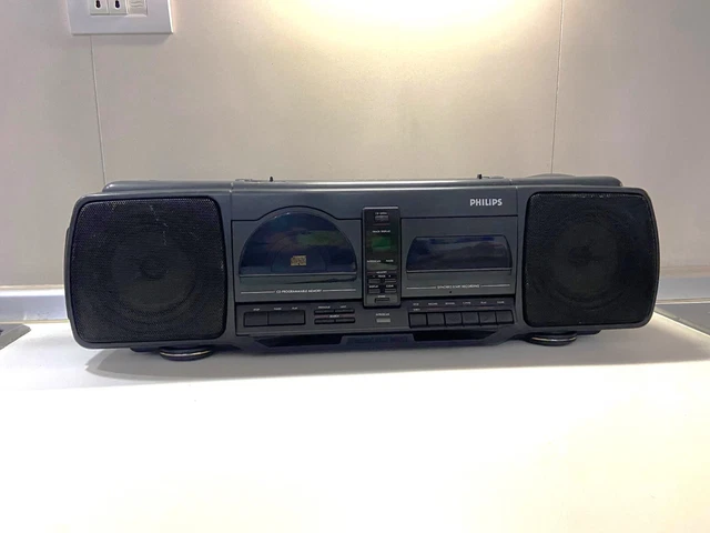 BLACK BOOMBOX PHILIPS Az8002 Cd Cassette Player EUR 10,00 - PicClick FR