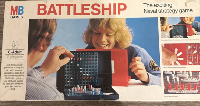 VINTAGE MB GAMES Battleship Naval Strategy Game 1975 Retro Board Game ...