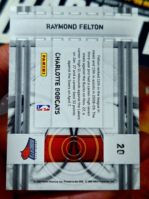 RAYMOND FELTON 2009-10 DONRUSS ELITE PRIME TARGETS INSERT #20 $1.89 ...