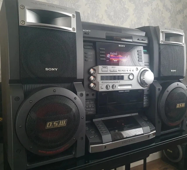 SONY LBT-LX5 HIFI Stereo System 5 CD Changer Super Loud + PS - LX66 ...