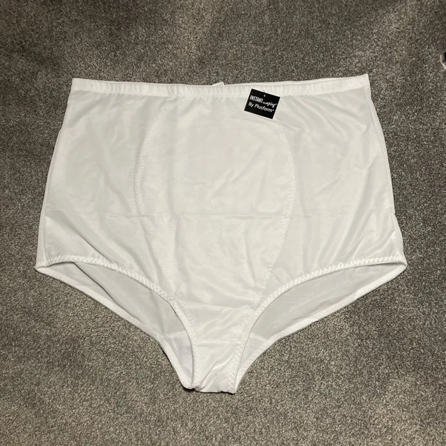 INSTANT SHAPING BY PLUSFORM SHAPER BRIEF PANTY WHITE #8622 Size 10X New ...