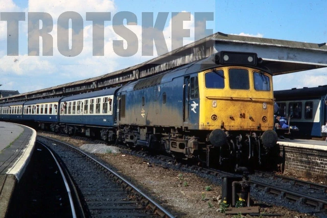 35MM SLIDE BR British Railways Diesel Loco Class 25 25211 Derby 1985 ...