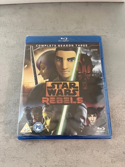 NEW STAR WARS Rebels - Complete Season Three - SEALED Blue Ray Rated PG ...