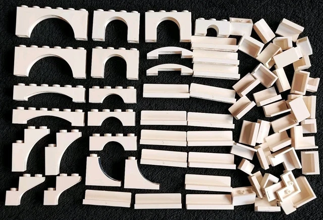 LEGO FENCE ARCHES Barrier Bundle Railing White Mixed Parts Pieces Pack ...