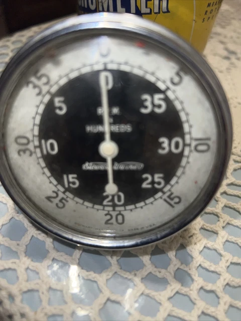 VINTAGE STEWART-WARNER PORTABLE Hand Tachometer Model 757-W R.p.m. $50. ...
