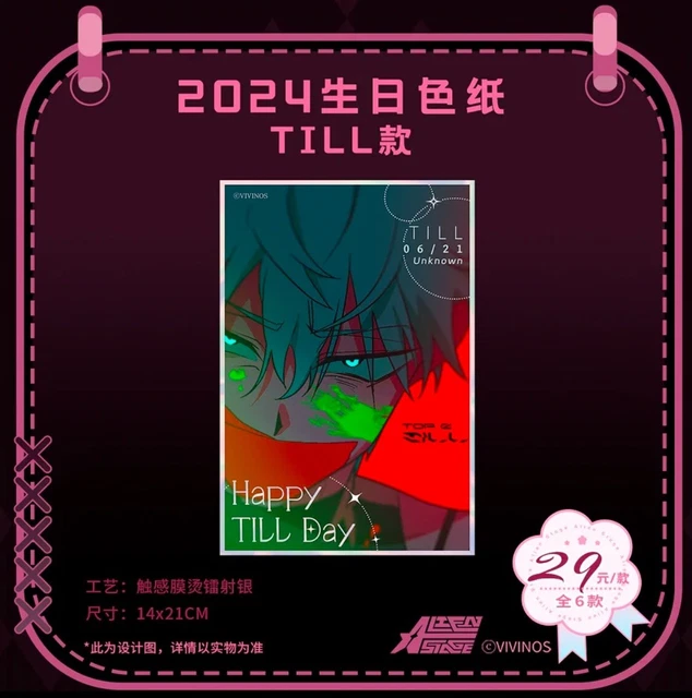 TILL ALIEN STAGE Official Birthday 2024 Character Shikishi Board ...